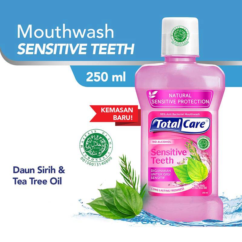 Jual Total Care Mouthwash Sensitive Teeth 8 Protection [250 Ml] Di ...