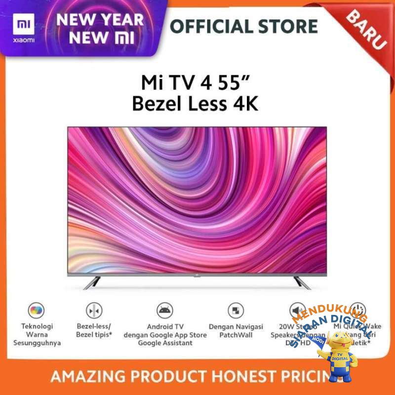 Jual Xiaomi Mi TV 4 55 Inch Bezel-less 4K Smart TV with Quantum LED ...