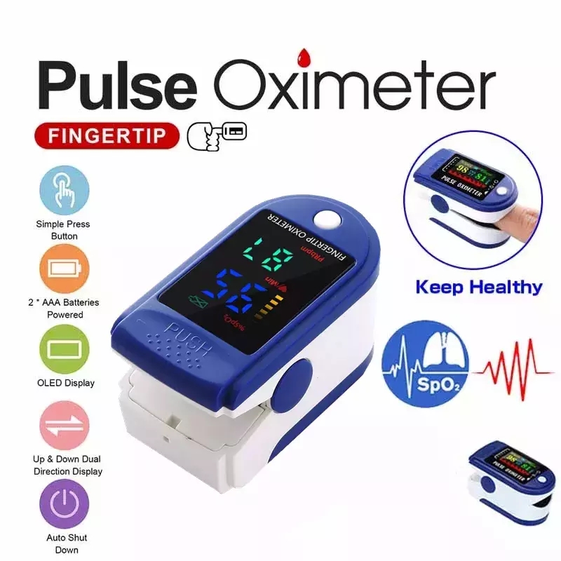 Jual Finger clip LED oximeter pulse oximeter home health monitor pulse ...
