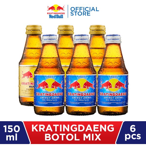 Promo Kratingdaeng Minuman Energi Kemasan Botol Mix - 6 pcs Diskon 9% ...