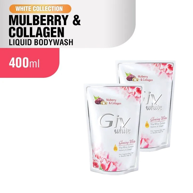 Promo Giv Mulberry Pouch Body Shower [400mL/2 Pcs] Diskon 22% di Seller Bliblimart ( Wings ...