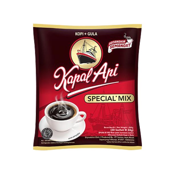 Jual KAPAL API SPECIAL MIX ISI 20 SACHET X 25 GR - KOPI di Seller ...