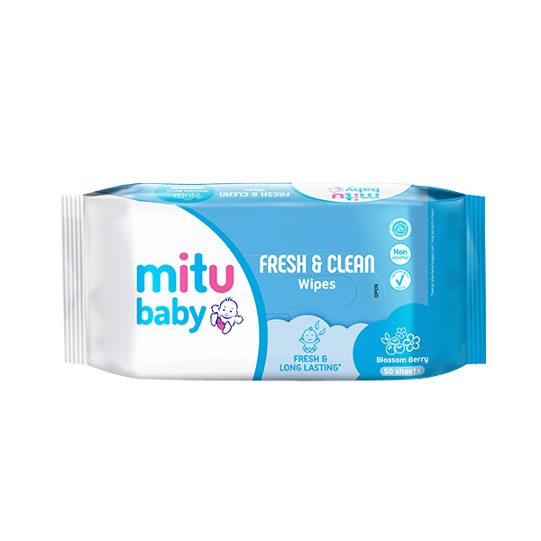 Jual MITU BABY WIPES FRESH&CLEAN BLOSSOMBERRY 40 SHEETS BOGOF - TISU ...