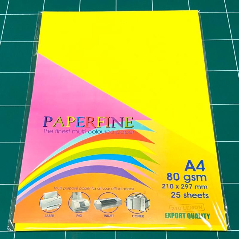 Jual Paperfine Kertas Hvs - Lemon [a4/25 Lembar] Di Seller The Kingdom ...