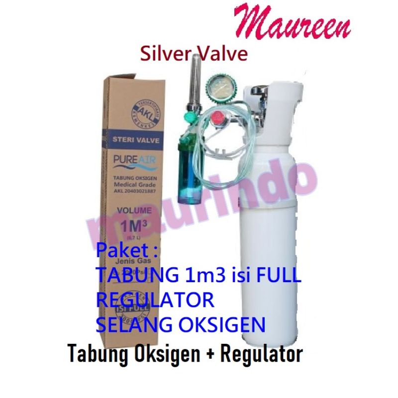 Jual ♏ TABUNG OKSIGEN 1 M3 isi FULL 1m3 DAN SELANG REGULATOR di Seller Maureen Integra Official ...