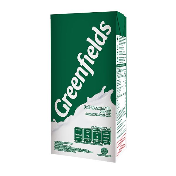 Jual Greenfieds UHT Full Cream Milk 1000 Ml di Seller Hypermart Puri ...