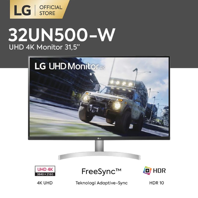 Jual LG 32UN500-W Monitor 32-Inch UHD 4K HDR AMD FreeSync di Seller ...
