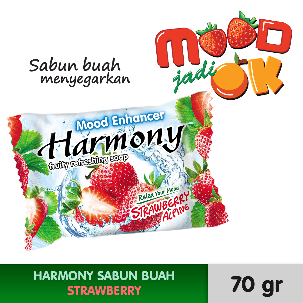 Jual HARMONY Sabun Buah Strawberry 70g di Seller Lervia Official Store ...