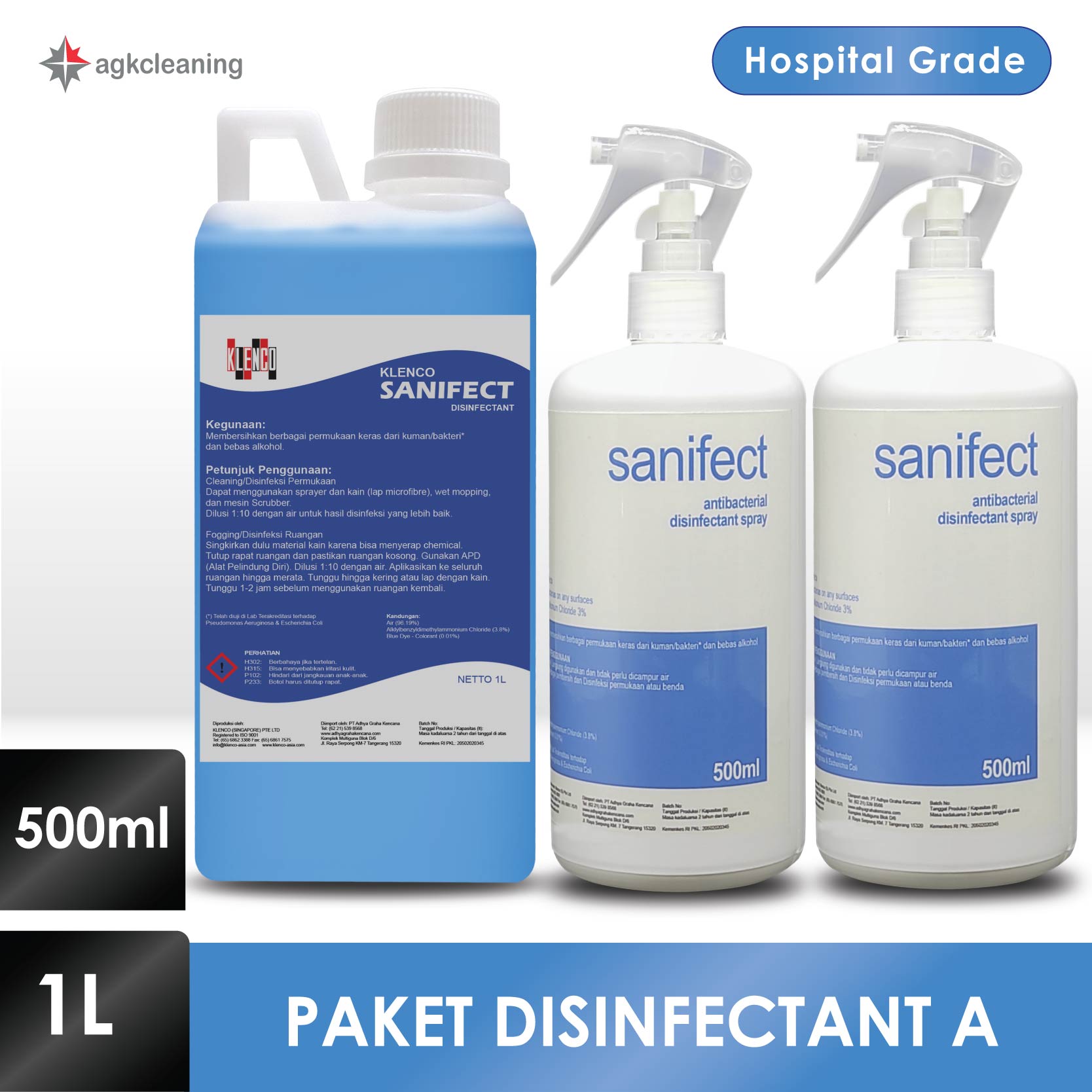 Jual Paket Disinfektan B - Cairan Disinfektan - Sanifect Disinfectant ...