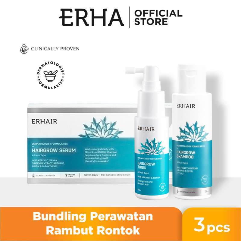 Promo ERHA Bundling HairGrow Total Solution - Paket Perawatan Rambut ...