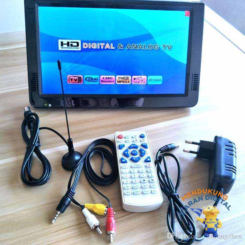 Promo Portable Tv Digital Monitor 10.2 Inch Dvb-t2 Analog Hdmi Mini Vga ...