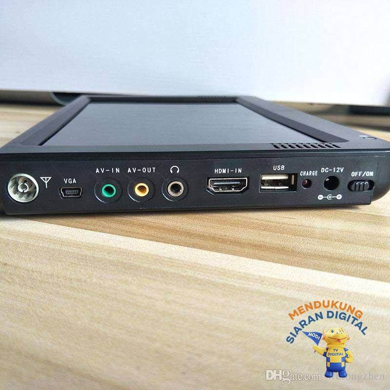 Promo Portable Tv Digital Monitor 10.2 Inch Dvb-t2 Analog Hdmi Mini Vga ...