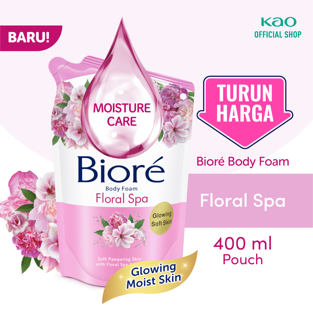 Jual Biore Beauty Body Foam Floral Spa Sabun Mandi Cair [400 mL/ Pouch] di Seller KAO Personal ...