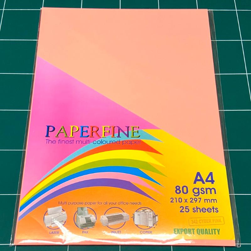 Jual Paperfine Kertas HVS Warna A4 Cyber Pink Ping Muda [25 Lembar] di ...