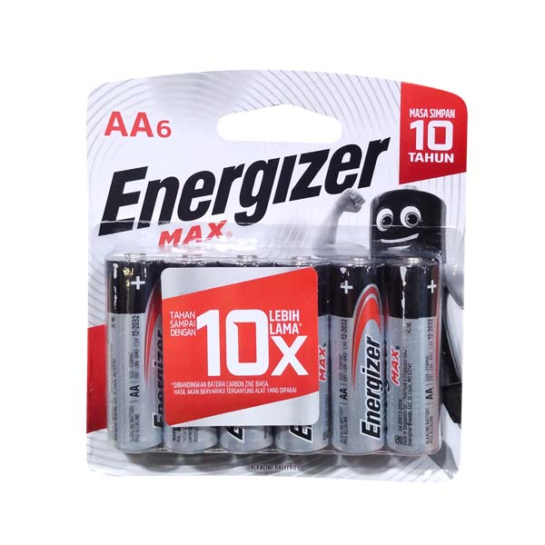 Promo ENERGIZER ALKALINE MAX AA6 - BATERAI Diskon 19% di Seller ...