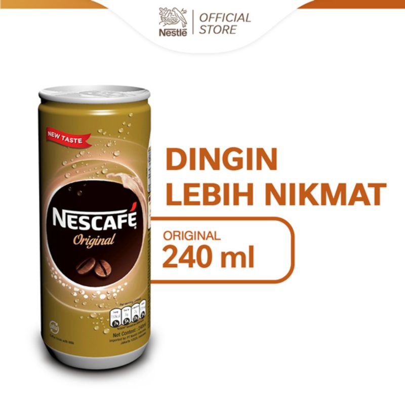 Promo Medan - NESCAFE Minuman Kopi Kaleng Original [240 ml] Diskon 25% ...