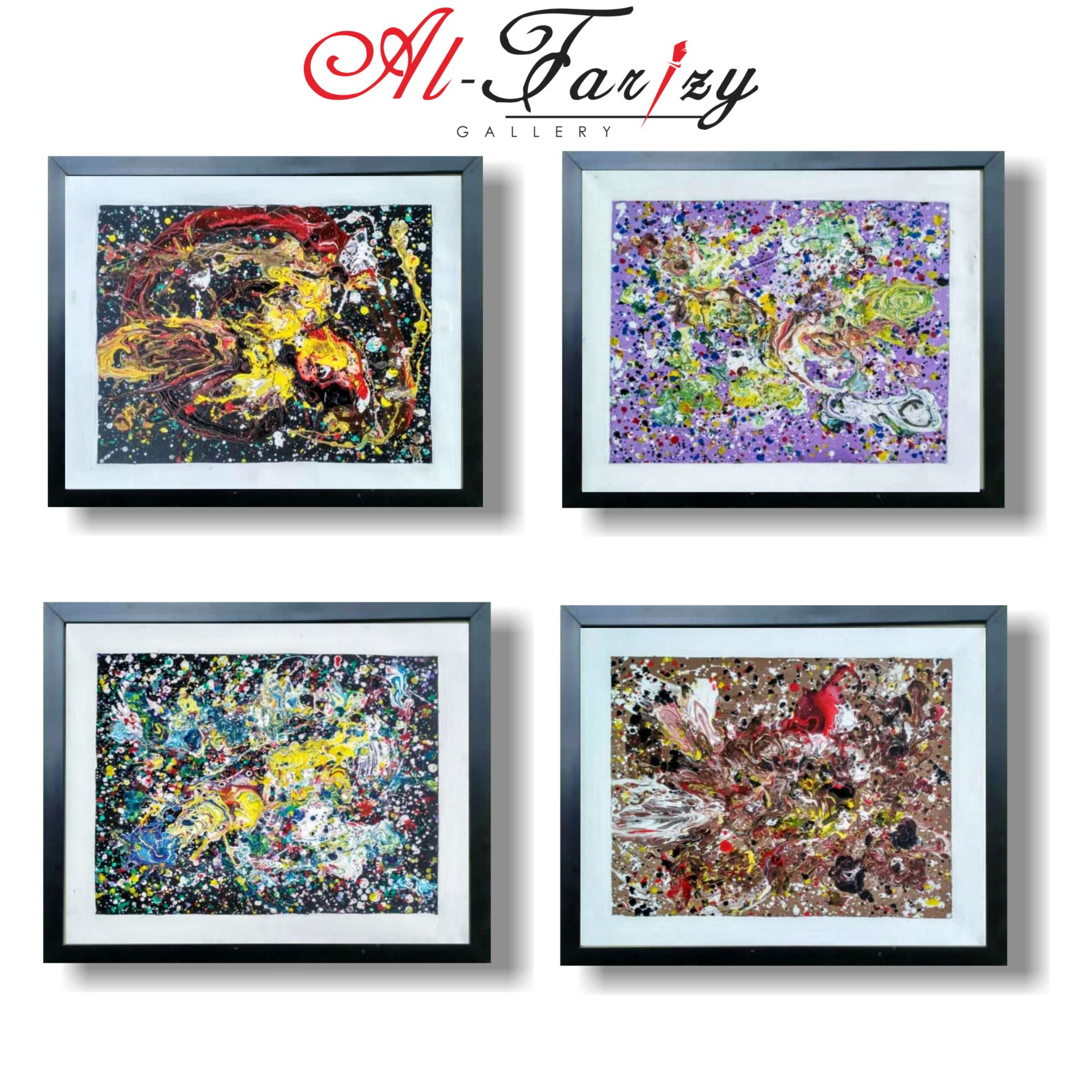 Promo Lukisan Abstrak Minimalis Unik Lengkap dengan Kayu Penyangga ...