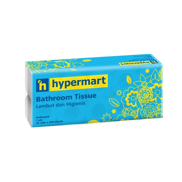Promo HYPERMART VALUE PLUS TOILET TISSUE EMBOSSED 10 PCS - TISU Diskon ...