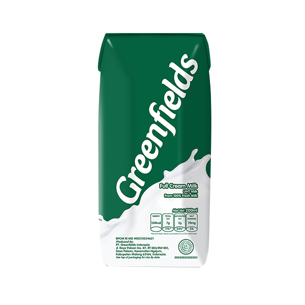 Jual Greenfields UHT Full Cream 200 Ml di Seller Hypermart Food ...