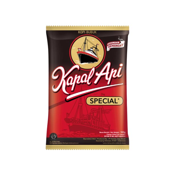 Promo KAPAL API COFFEE SPECIAL BUBUK 165 GR - KOPI Diskon 3% di Seller ...