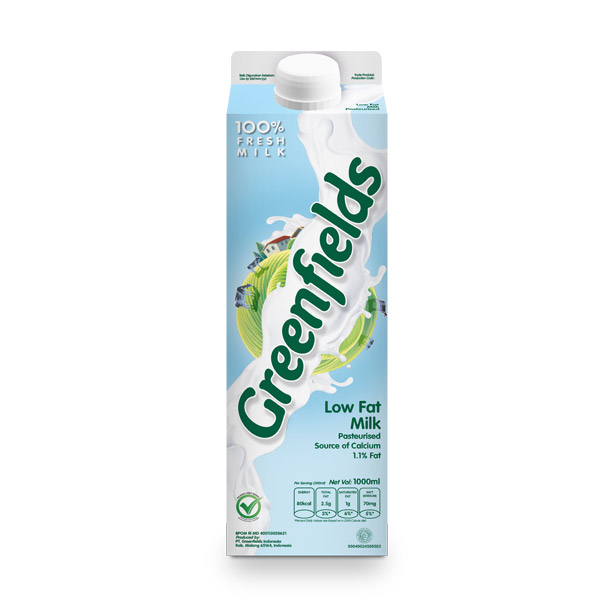 Jual GREENFIELDS LOW FAT MILK 1 LITER - SUSU di Seller Hypermart Malang ...
