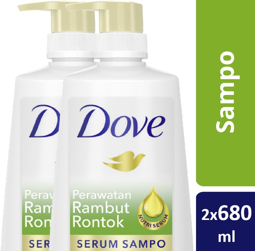 Promo Dove Anti Hair Fall Perawatan Rambut Rontok Shampoo [680 mL/Twin ...
