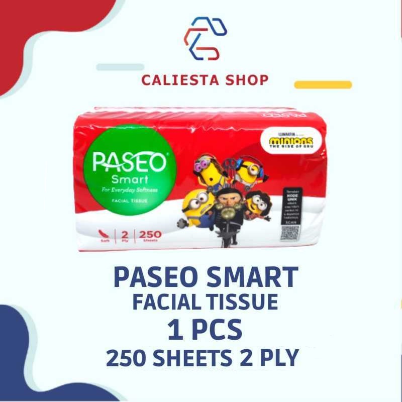 Promo Paseo Smart Facial Tissue 250 Sheets - 2 Ply Diskon 28% Di Seller ...