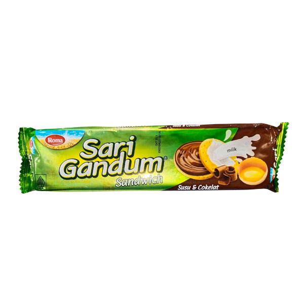 Jual ROMA SARI GANDUM SANDWICH SUSU & COKLAT 108 GR - BISKUIT di Seller ...
