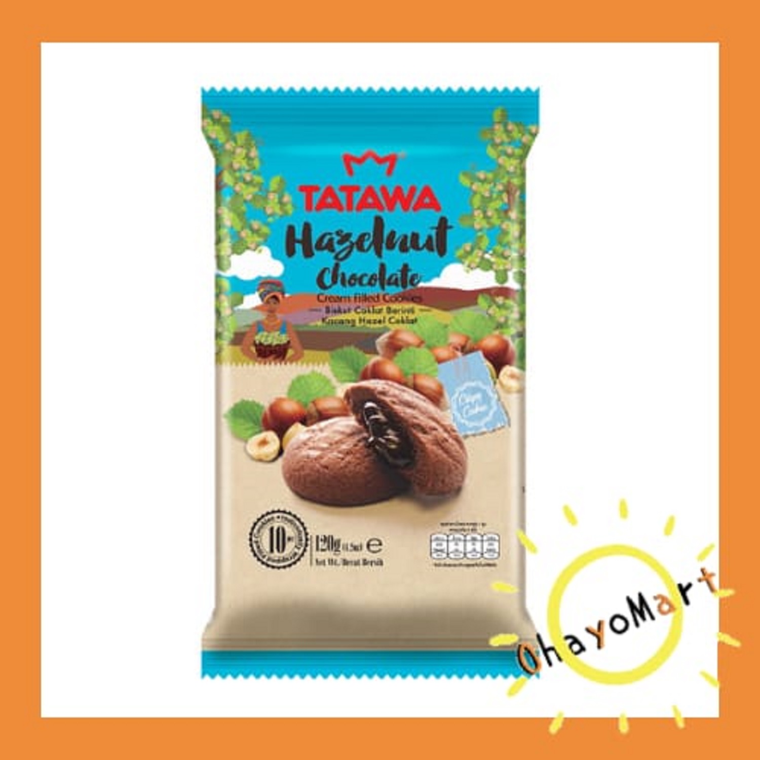 Jual Tatawa Hazelnut / Cookies chocolate hazelnut/ biskuit coklat ...