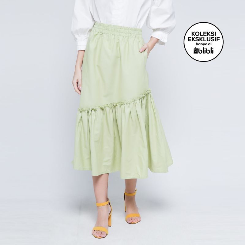 Jual Nona Oasis Skirt Rok Wanita - Sage Green Di Seller Nona. - Gudang ...