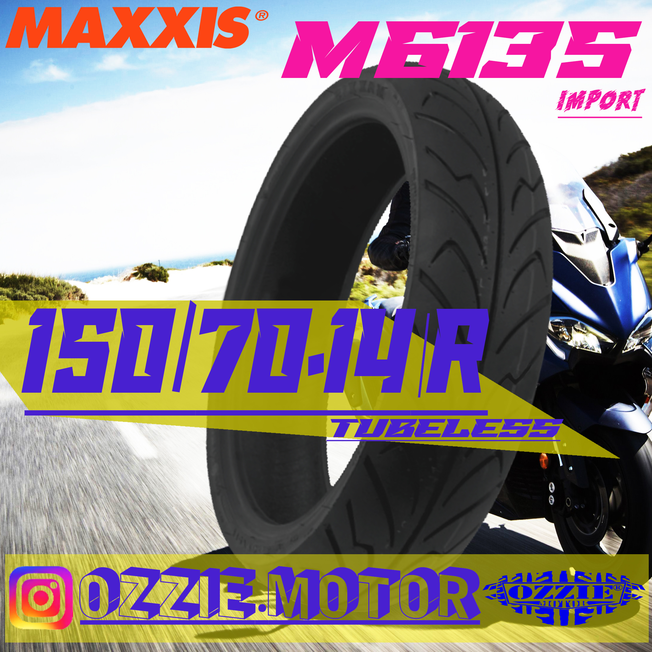 Jual Ban Motor Maxxis M6135 [150-70-14] For Xmax - Forza 1 Import ...