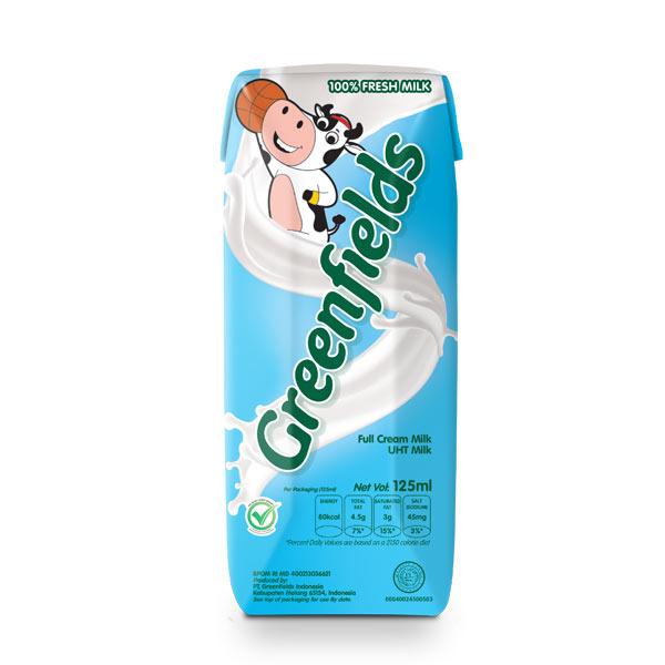Jual GREENFIELDS UHT FULL CREAM 125 ML - SUSU di Seller Hypermart Madiun - Kota Madiun, Jawa ...