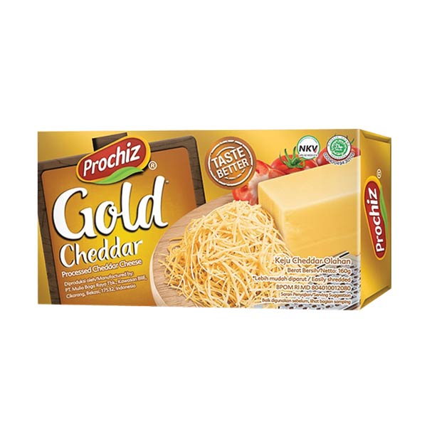 Promo PROCHIZ CHEDDAR CHEESE GOLD 160 GR - KEJU Diskon 31% di Seller ...