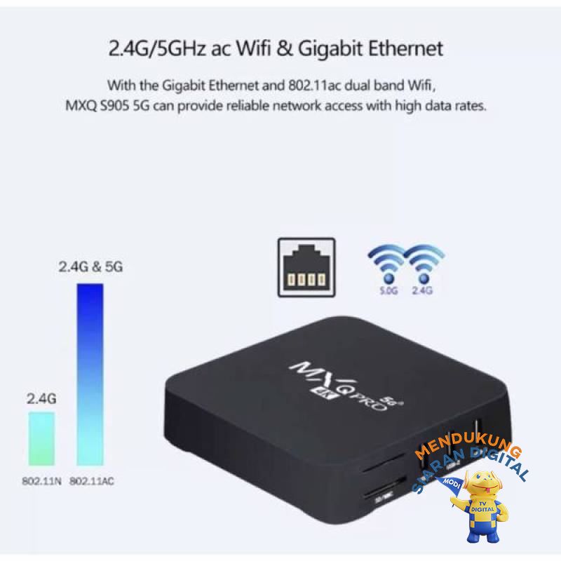 Promo Android Tv Box Mxq Pro 5g 4k Ultra Hd Media Player Diskon 37% Di Seller Flyshark ...