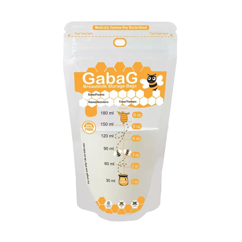 Jual Gabag Bee New Breastmilk Storage Bags Kantong Asi - Orange [180 Ml ...
