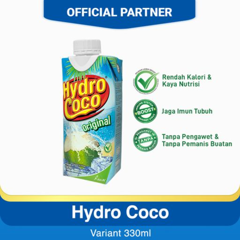 Promo Hydro Coco Minuman Air Kelapa [330 mL] Diskon 12% di Seller Kalbe ...