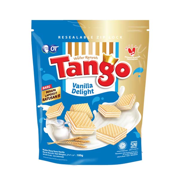 Jual TANGO WAFER POUCH VANILLA 100 GR di Seller Hypermart Panakukang ...