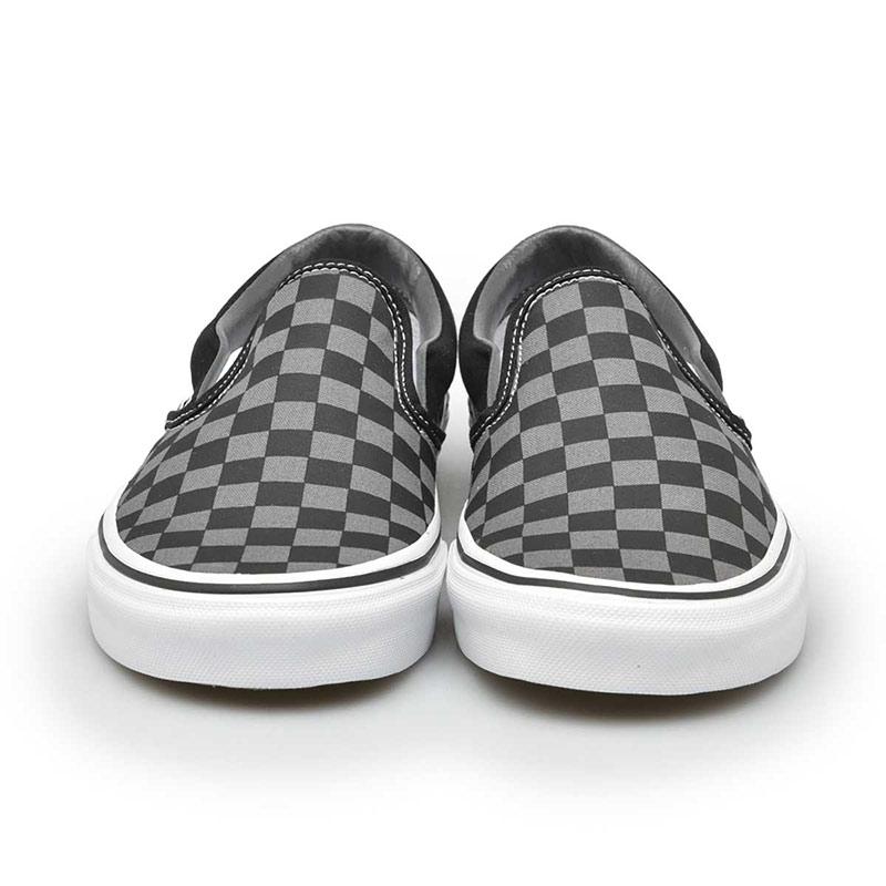 Jual Vans Classic Slip-on Sepatu Sneaker Pria Black/pewter Checkerboard ...