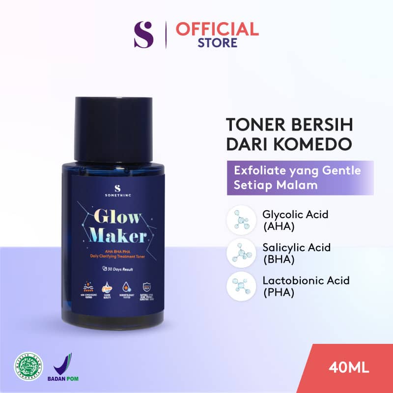 Review Somethinc Glow Maker AHA BHA PHA Clarifying Treatment Toner