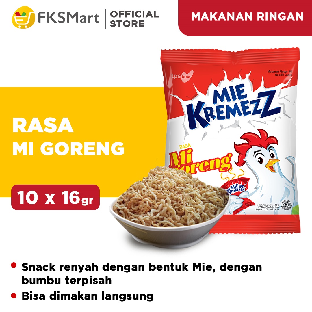 Promo Mie Kremezz Mi Goreng [10 x 16g] Diskon 8% di Seller Bliblimart ...