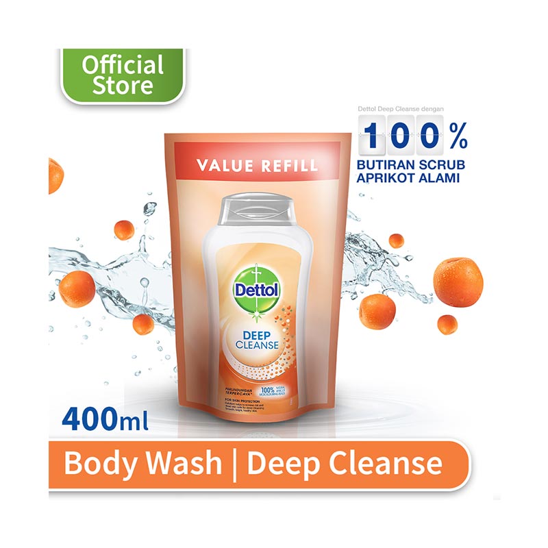 Jual Dettol Deep Cleanse Body Wash [400 Ml/pouch] Di Seller Mbleot ...