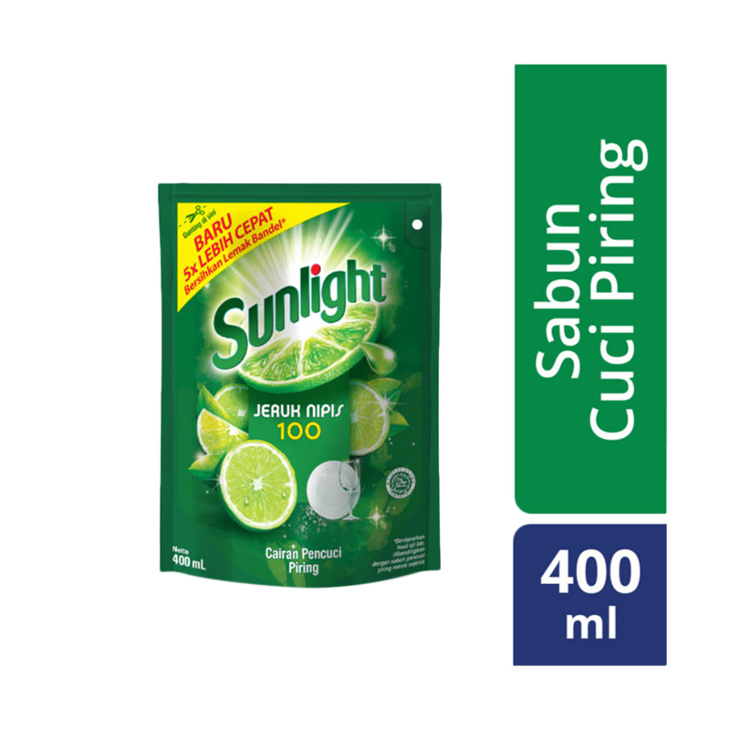 Jual Sunlight Sabun Cuci Piring Lime Pouch 400 Ml Di Seller Unilever Id ...