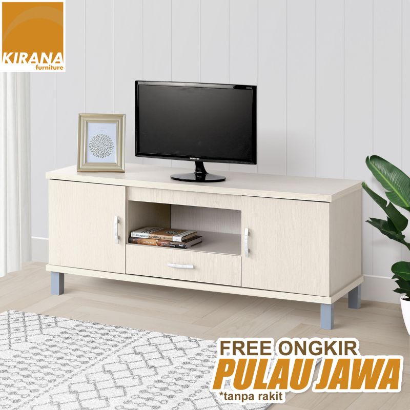 Jual Kirana Bf 827 Wo Rak Tv / Audio/ Meja Tv - White Oak Di Seller ...