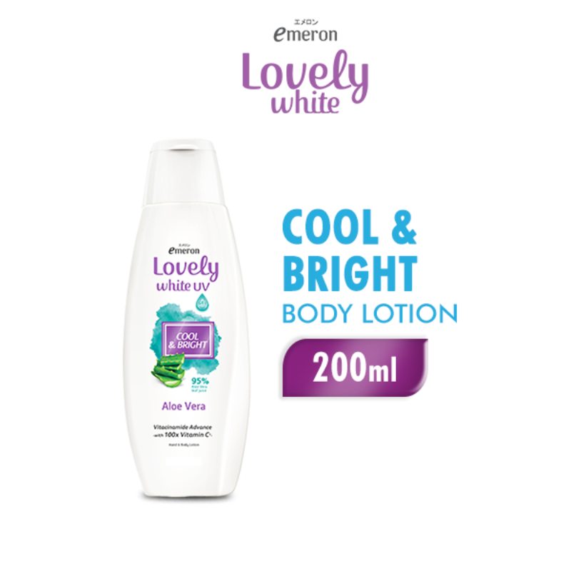 Promo Emeron Lovely Cool Bright Hand & Body Lotion Kemasan Botol 200 mL ...