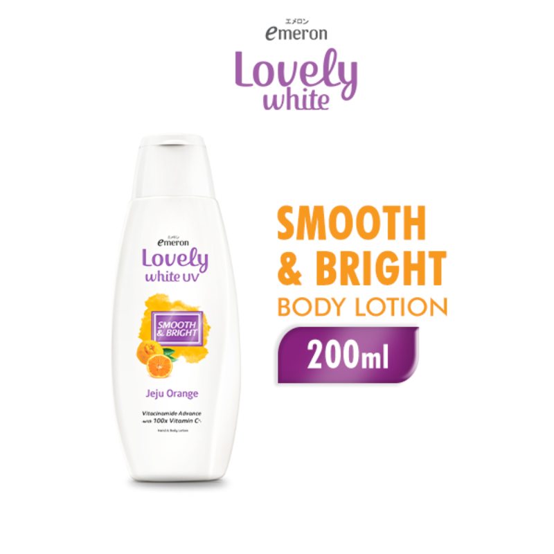 Promo Emeron Lovely Smooth Bright Hand & Body Lotion [200 mL/ Botol ...