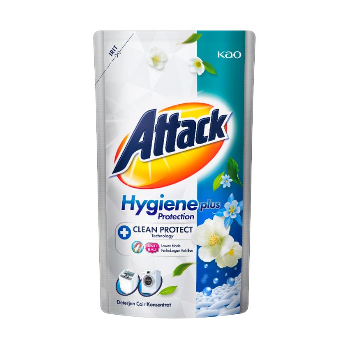 Promo Attack Hygiene Plus Deterjen Cair Semua Jenis Mesin Cuci 750ml ...