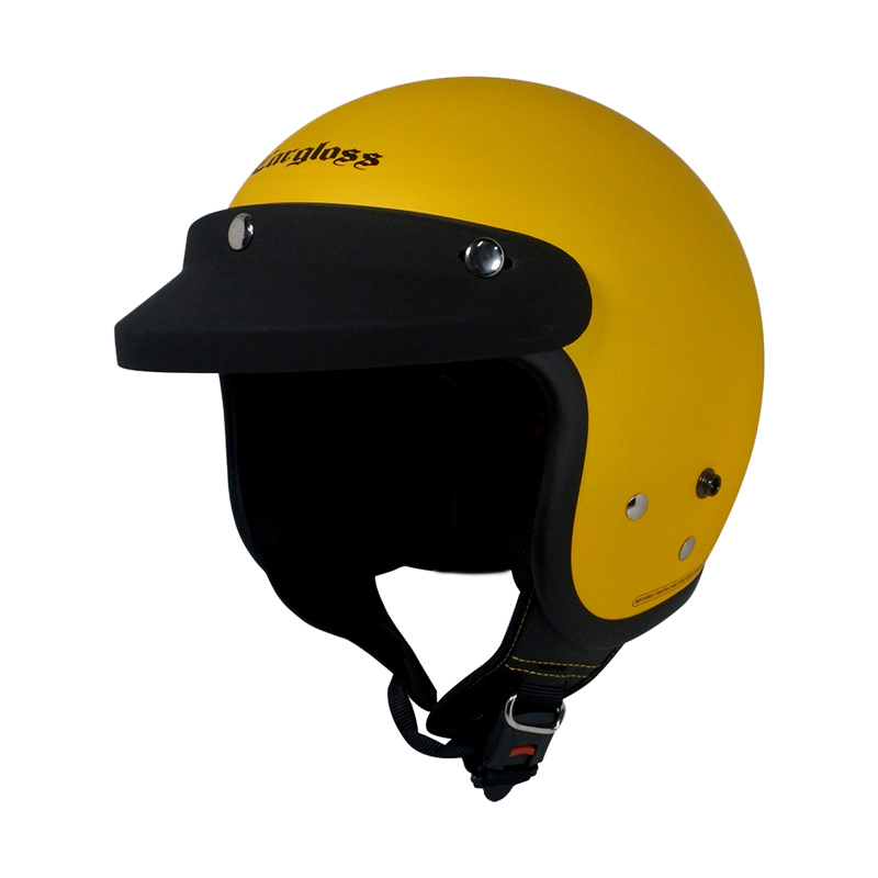 Jual Cargloss CFM Retro Helm Half Face - Exotic Yellow Doff - M di ...