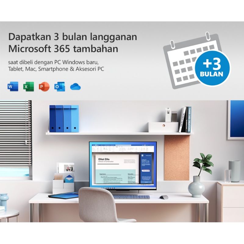 Jual Microsoft Office 365 Personal Posa Card Software Di Seller Blibli ...