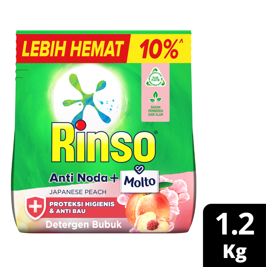 Promo Rinso Molto Deterjen Bubuk Detergent Japanese Peach Anti Bau ...