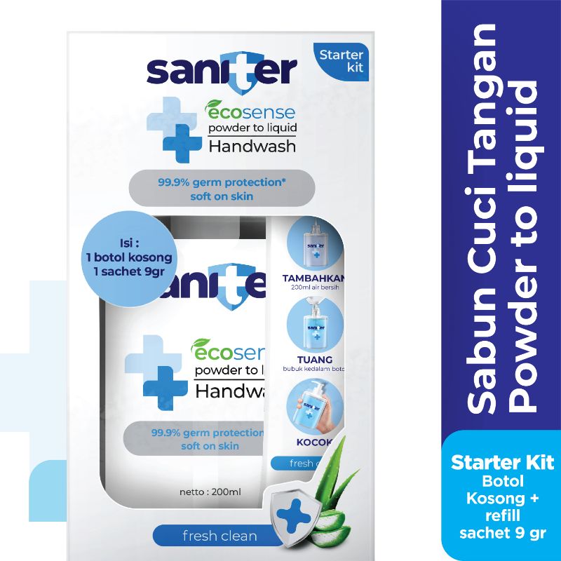 Jual Saniter Hand Wash - Sabun Cuci Tangan Nourishing Clean Starter Kit ...